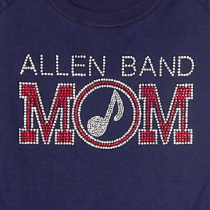 2015 Allen Eagles Band Mom Bling Shirt - Moonlight Threads