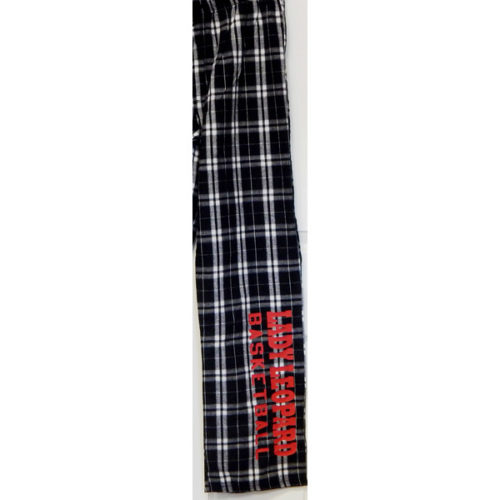 Lady Leopards Basketball Black And White Flannel Pj Pants Moonlight